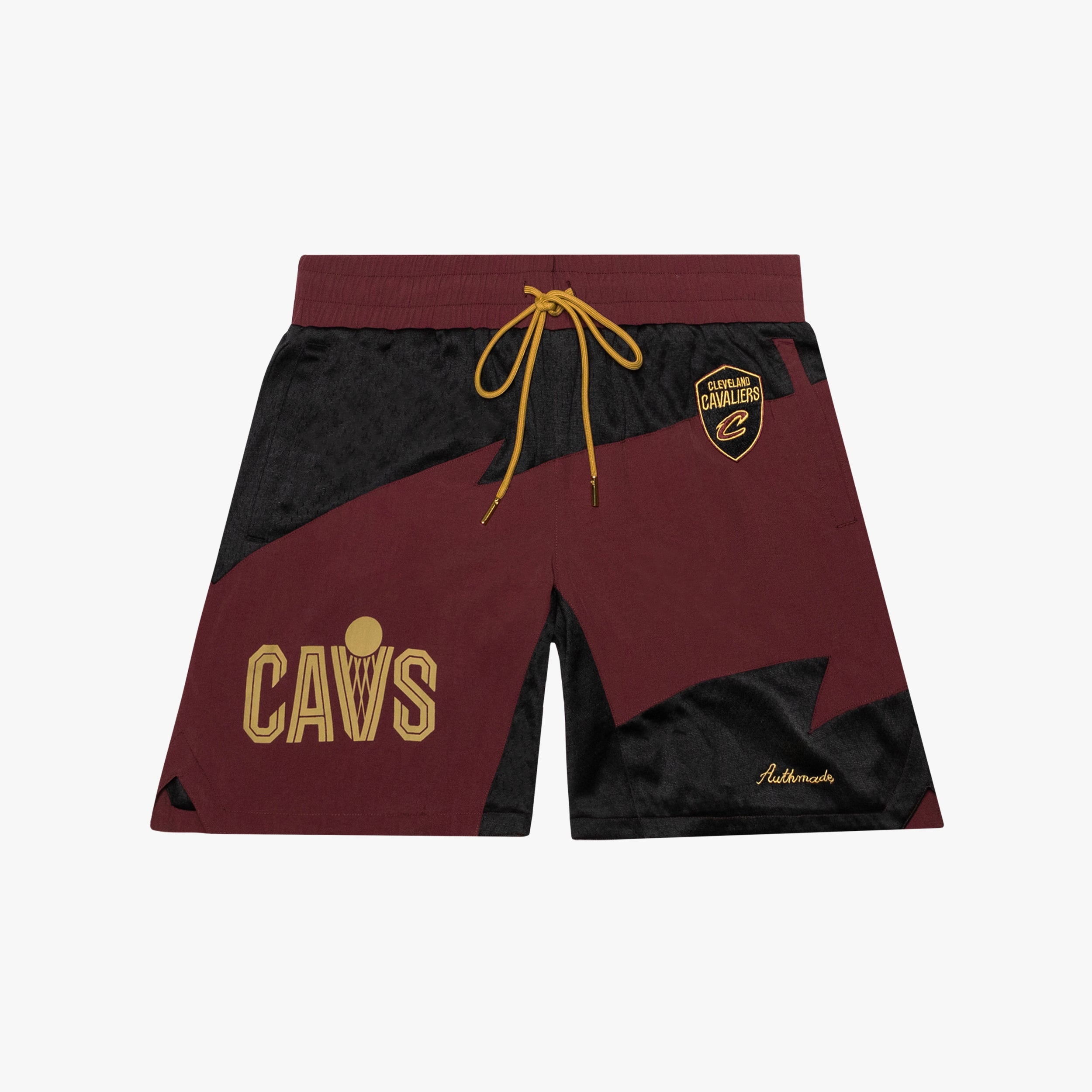 AM / Cleveland Cavaliers Nylon Mesh Shorts on – Authmade